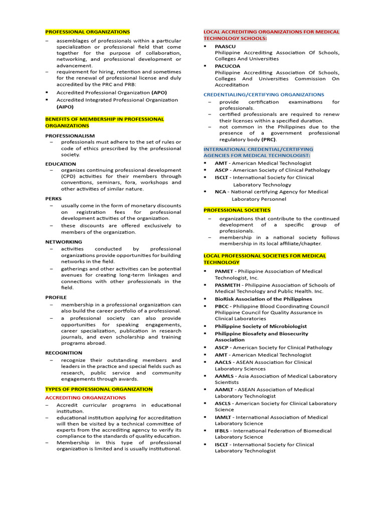 Medtech Prelim | PDF | Medicine | Medical Laboratory