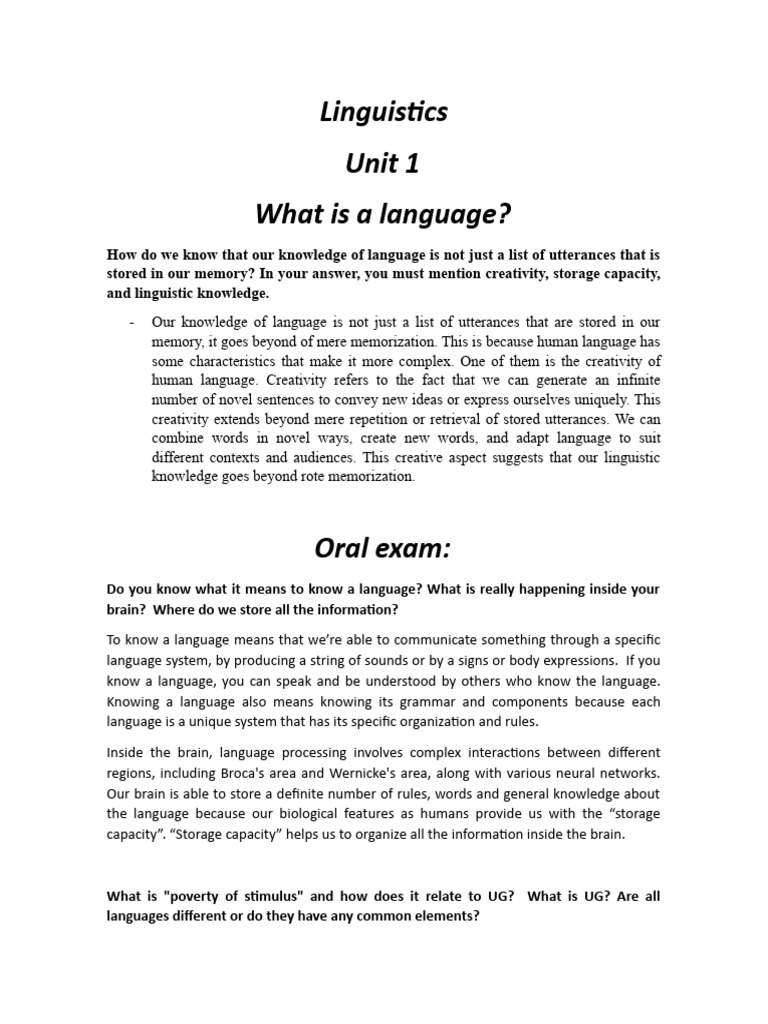 Linguistics FINAL EXAM | PDF | Adverb | Adjective