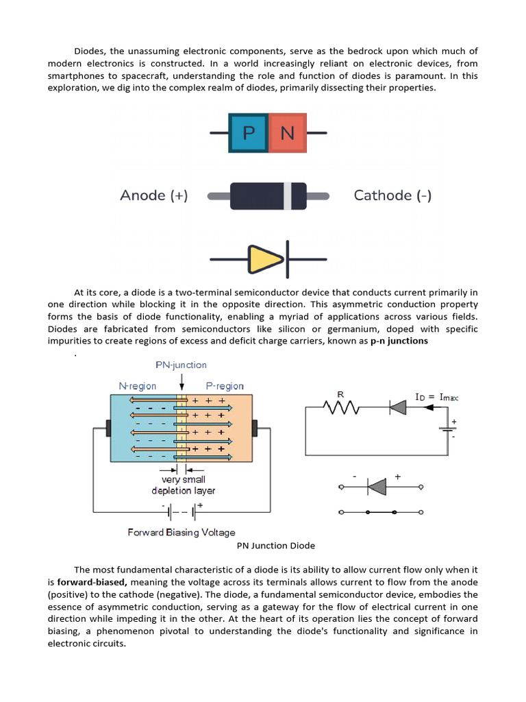 Diodes | PDF | P–N Junction | Diode