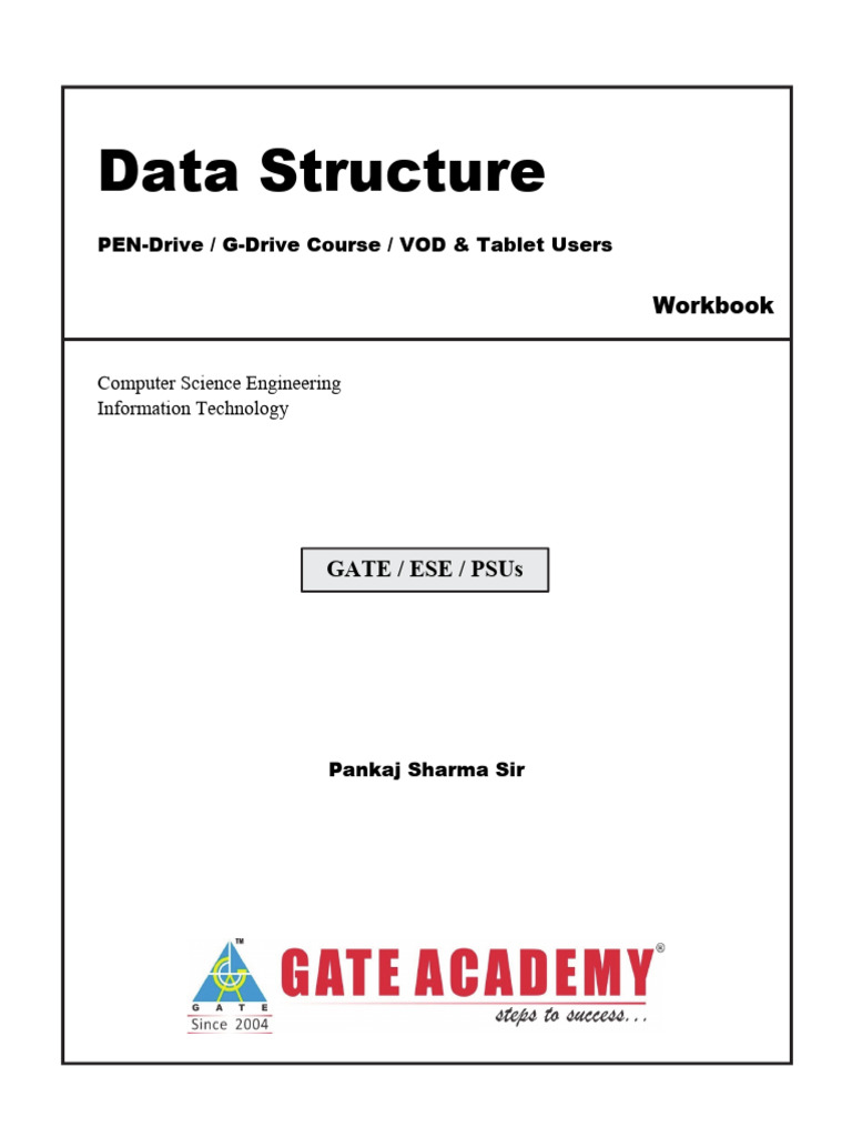 Data Structure By Pankaj Sir Pdf Computer Data Computer Programming