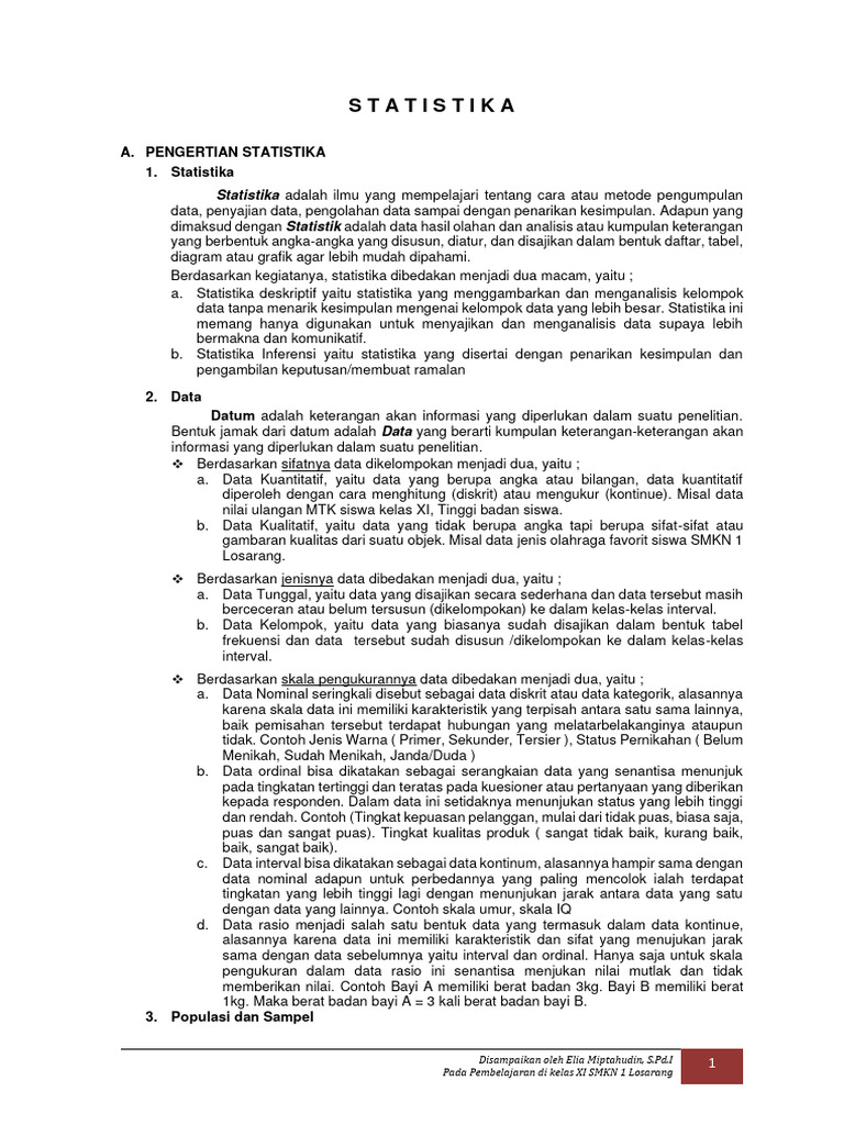 STATISTIKA - Data Bivariat | PDF