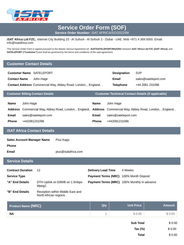 SO - Satellite TV Broadcast Requirement | PDF