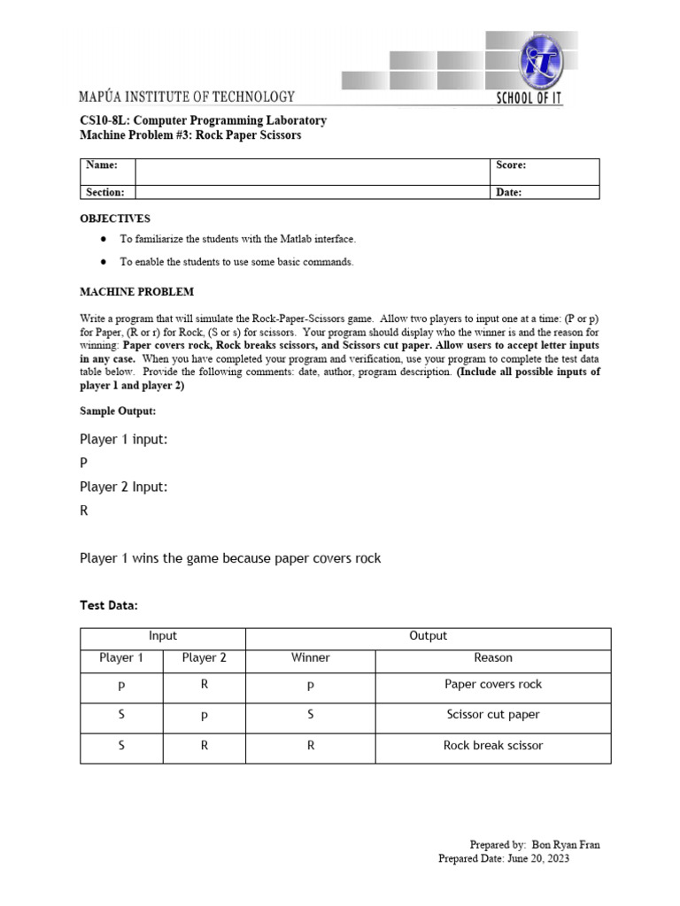 Machine Problem 3 | PDF