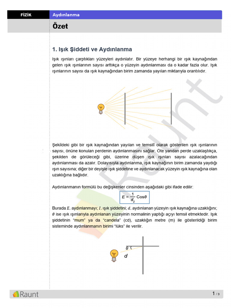 FIZ2402M04 Aydinlanma OZET | PDF