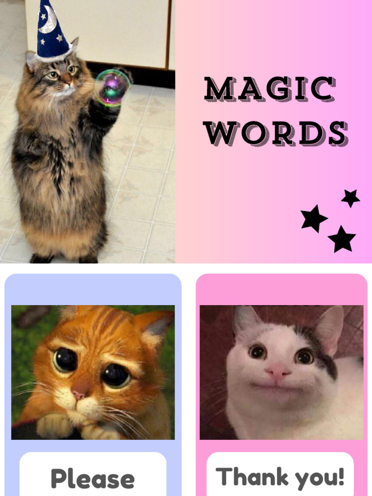 Colorful monster magic words to use in class flashcards | PDF