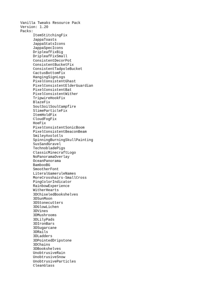 Selected Packs | PDF