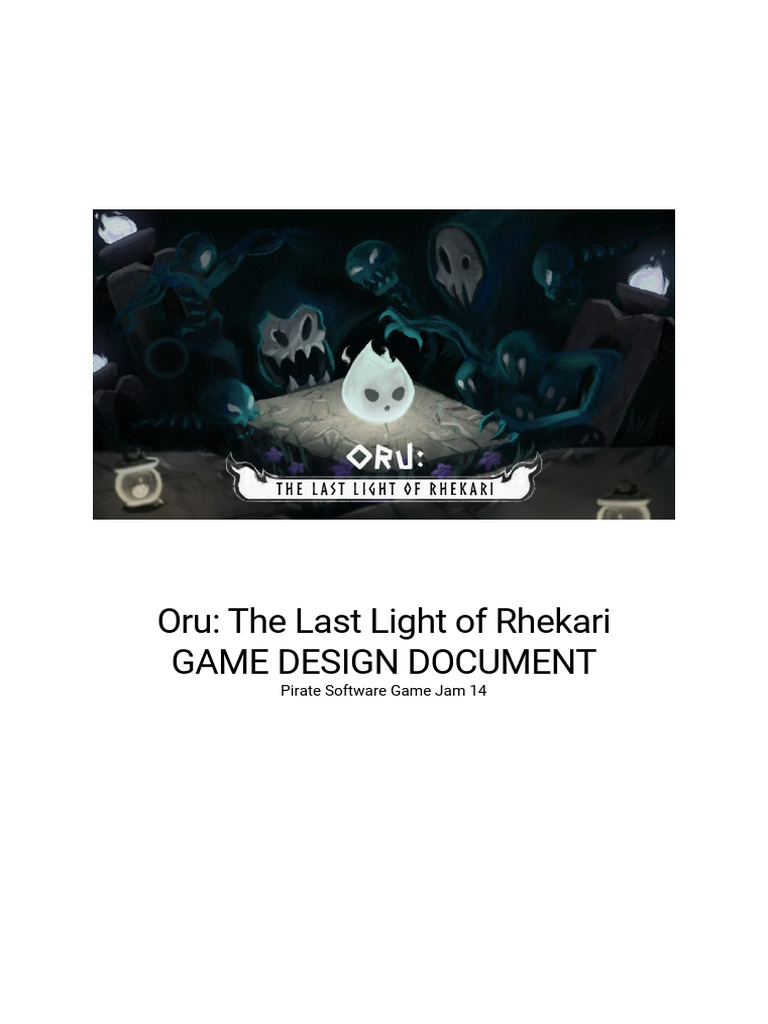 Oru: The Last Light of Rhekari Game Design | PDF | Light | Adobe Photoshop