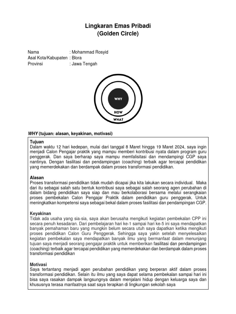 Template GC Dan Linimasa - Mohammad Rosyid - Kelas 60 B-1 | PDF