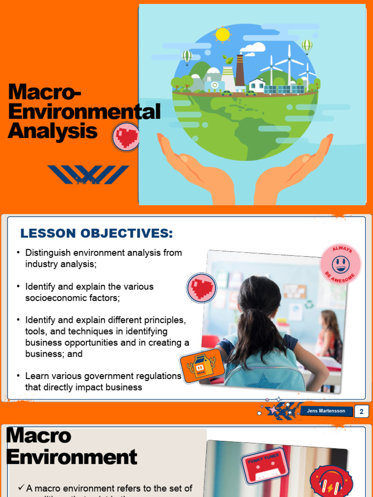 Lesson On Macro Environmental Analysis | PDF