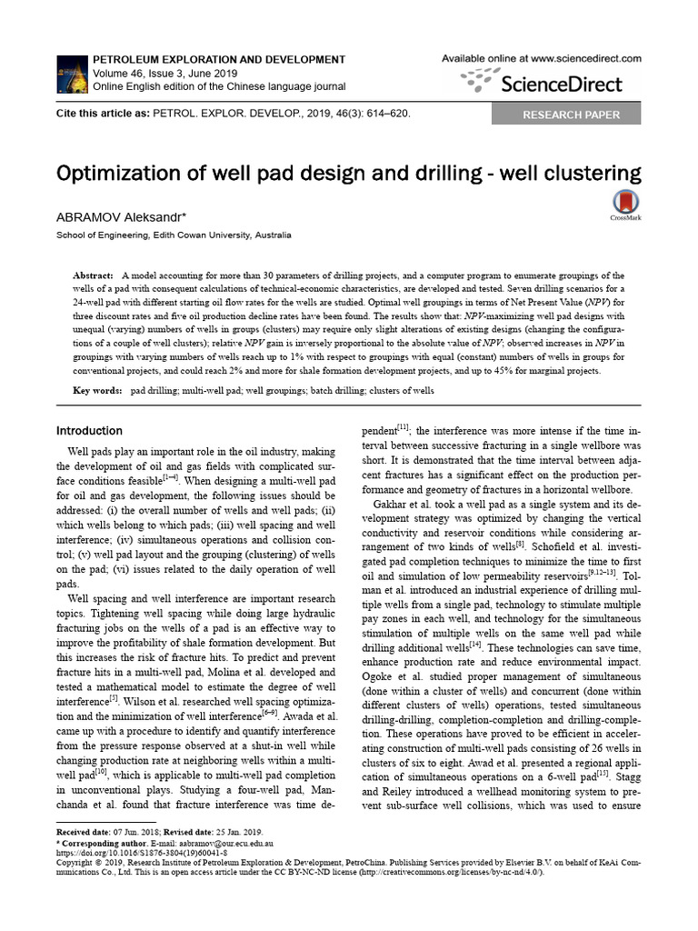 Well Pad | PDF | Net Present Value | Oil Well
