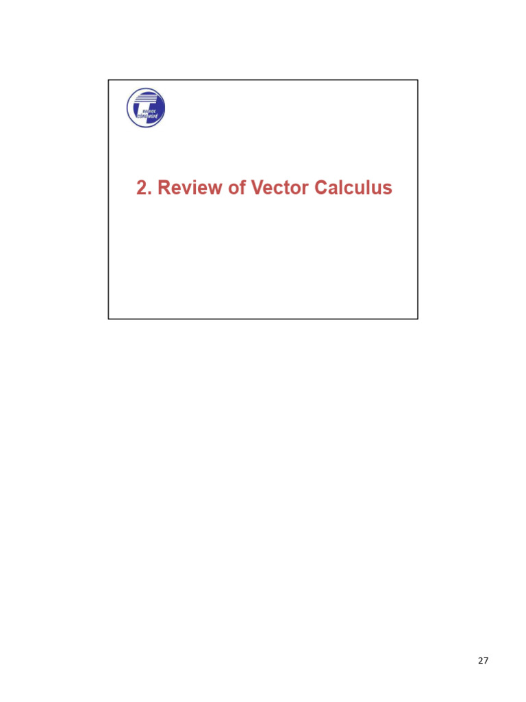 EE_Lec2 | PDF | Euclidean Vector | Vector Calculus
