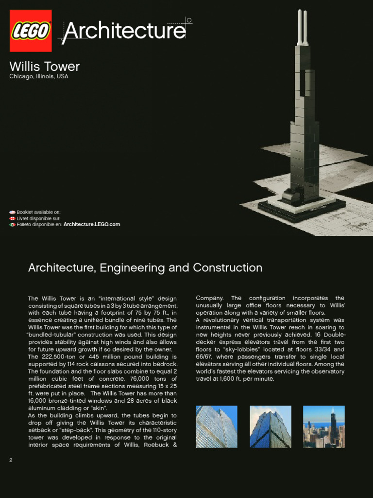 LEGO Architecture - Willis Tower | PDF