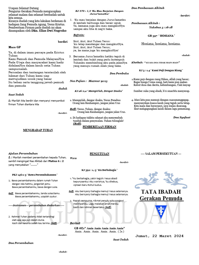 Tatib 22 Maret 2024 | PDF