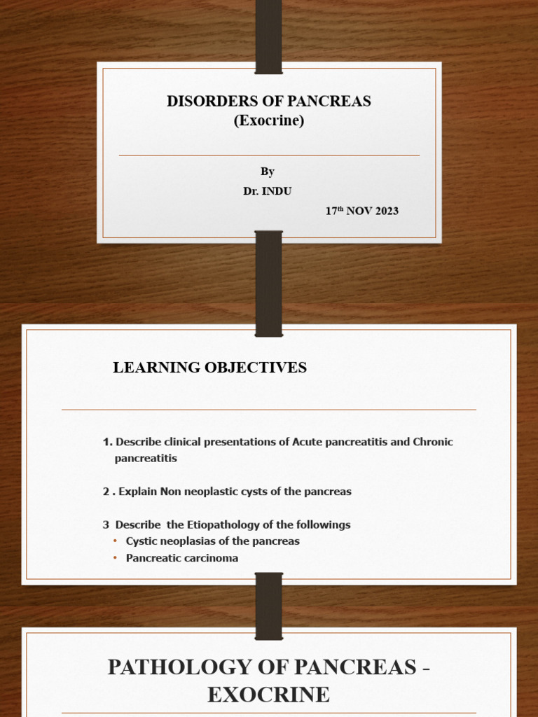 Disorders of Pancreas | PDF | Pancreas | Pancreatic Cancer