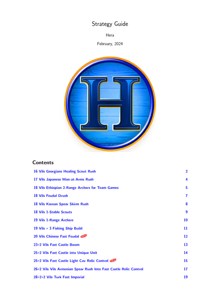 Hera Strategy Guide 2024 02 | PDF | Archery | Castle