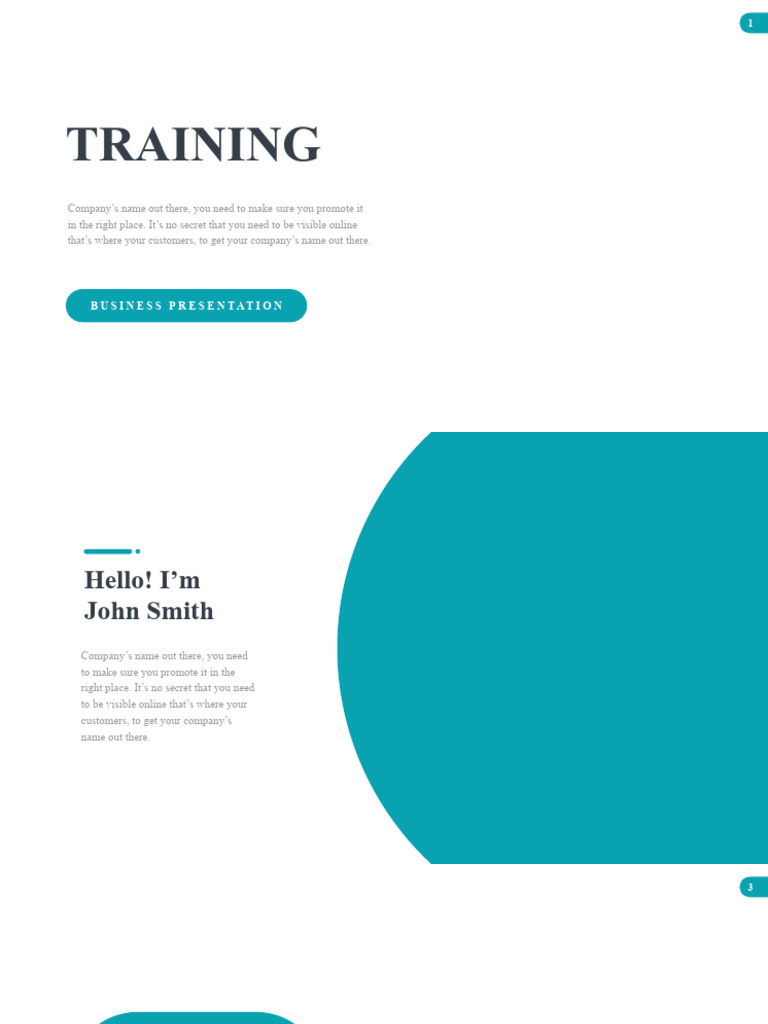 Training PowerPoint Template | PDF | Marketing | Strategic Management