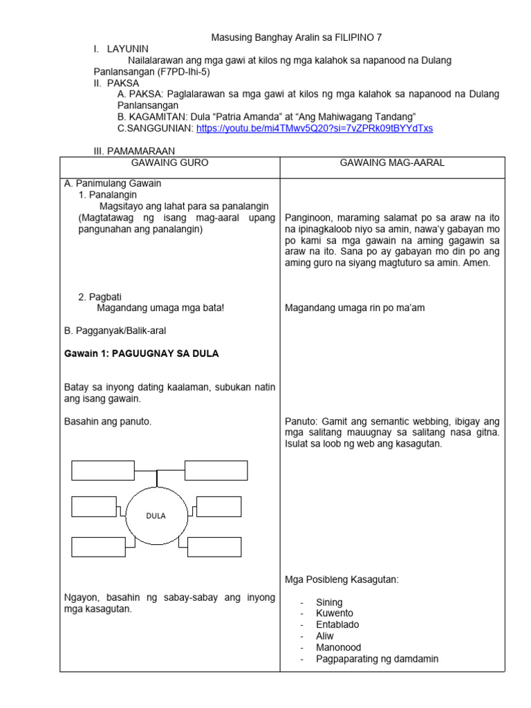 Dula Panonood | PDF