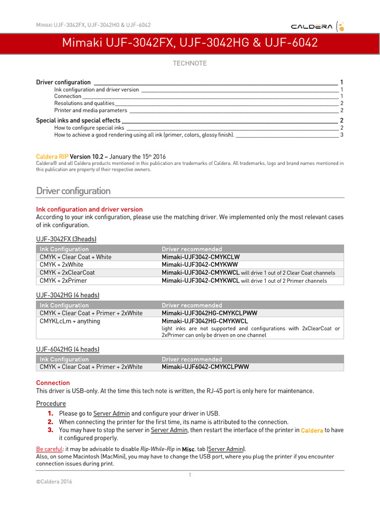 Technote Mimaki UJF EN | PDF | Printer (Computing) | Graphic Design