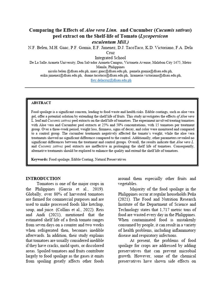 Jimenez Et Al 2023 1 1 Pdf Tomato Analysis Of Variance