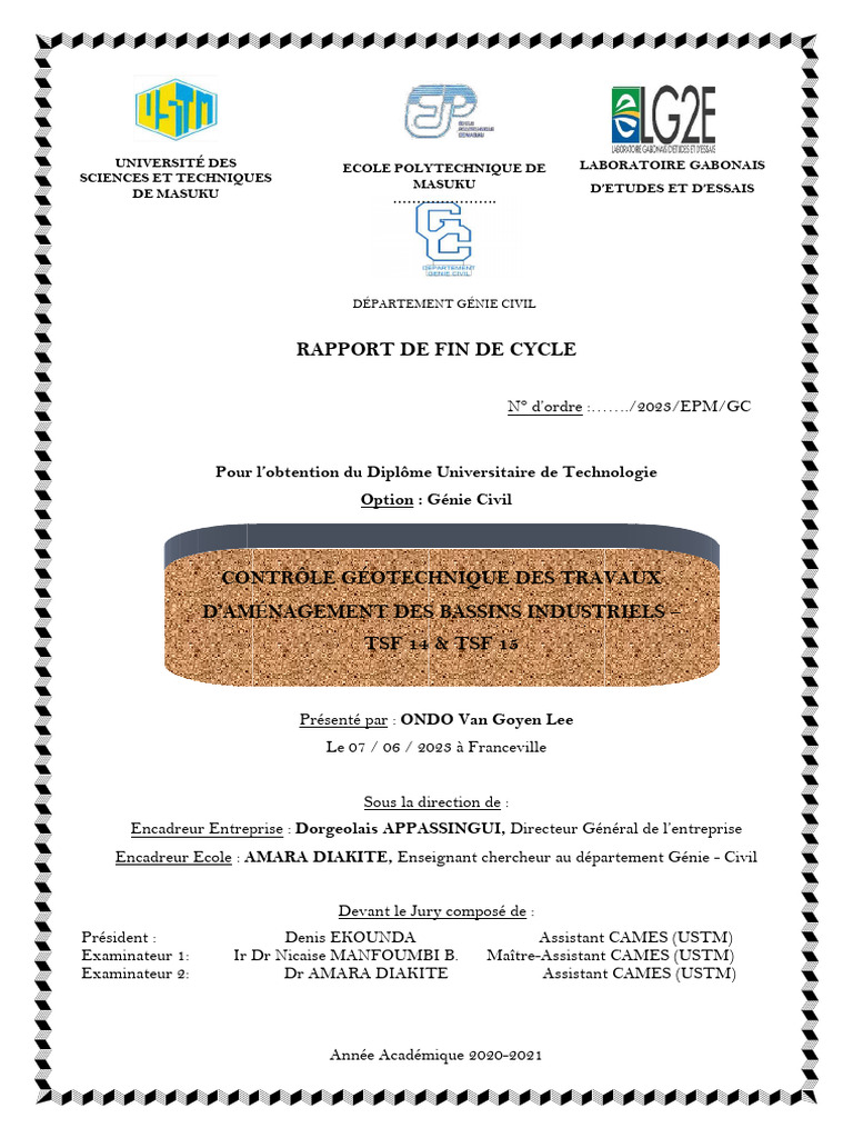Rapport de Fin de Cycle Dut GC Ondo (2020-2021) | PDF