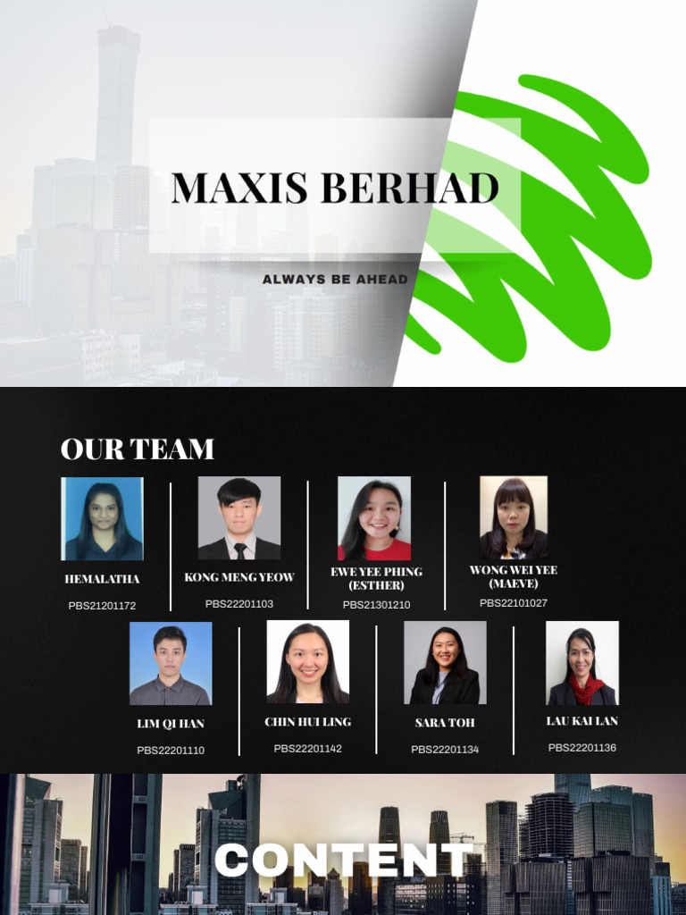 MGT7103 Group 4 - Maxis - Presentation 1 | PDF | Cost Of Living | Computer Security
