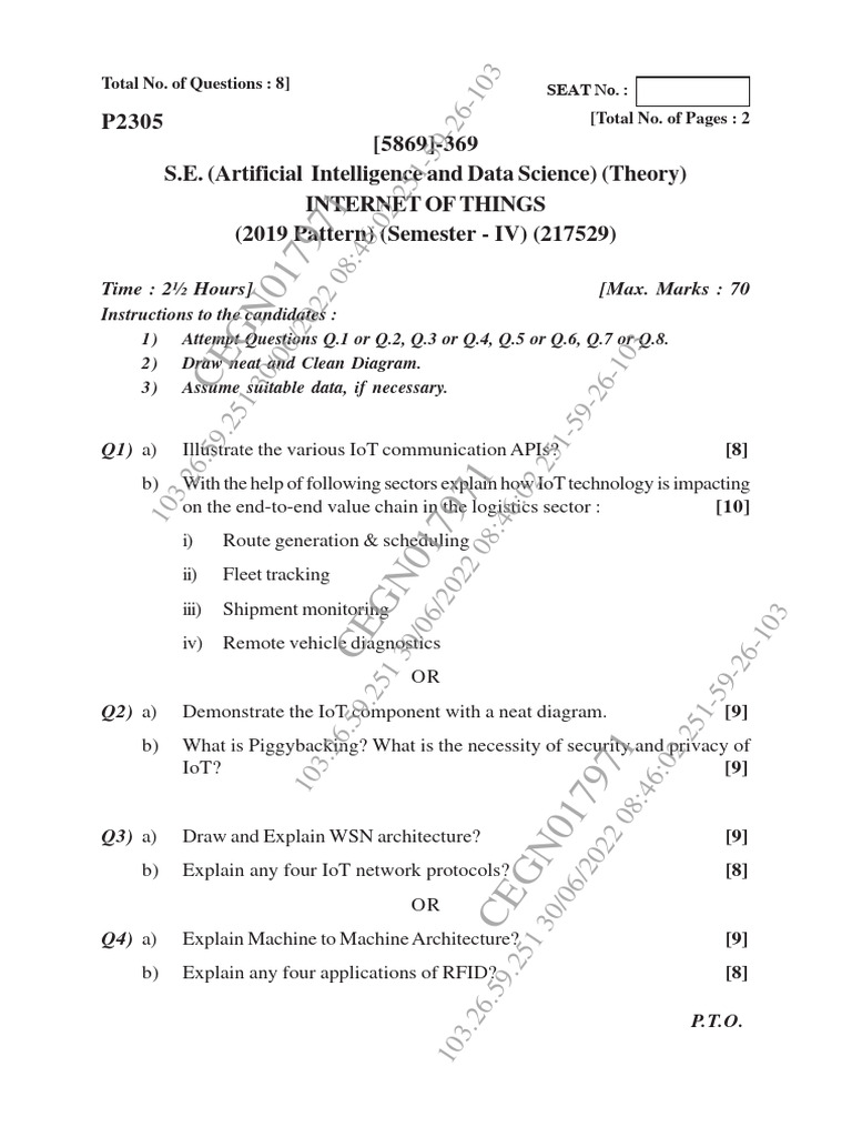 Ai-Ds - Iot | PDF | Internet Of Things | Information Technology Management Ai-Ds - Iot | PDF | Internet Of Things | Information Technology Management