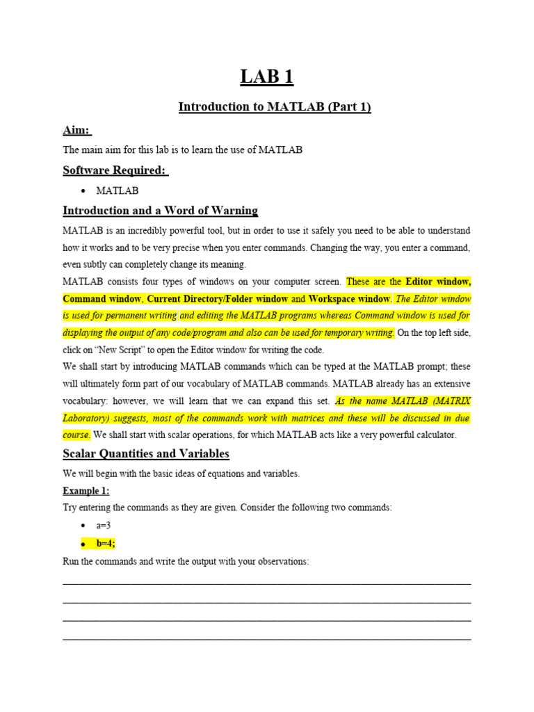LAB 1 - Manual | PDF LAB 1 - Manual | PDF
