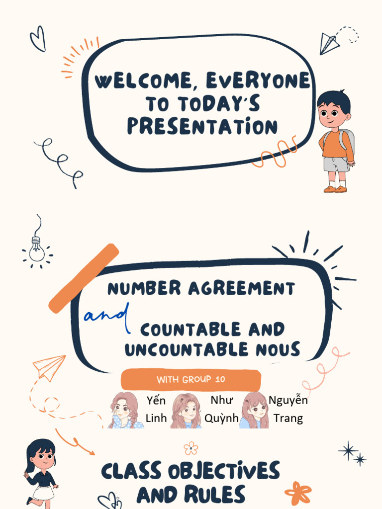 Orange Minimal Kids English Lesson Presentation | PDF | Syntax ...