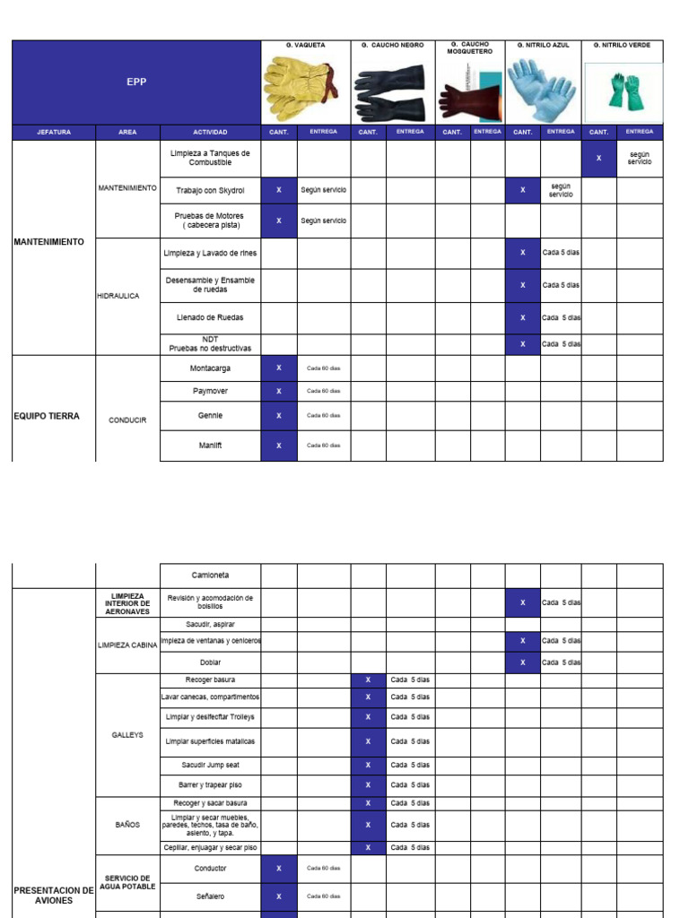 Matriz de Epp | PDF | Vehículo de motor