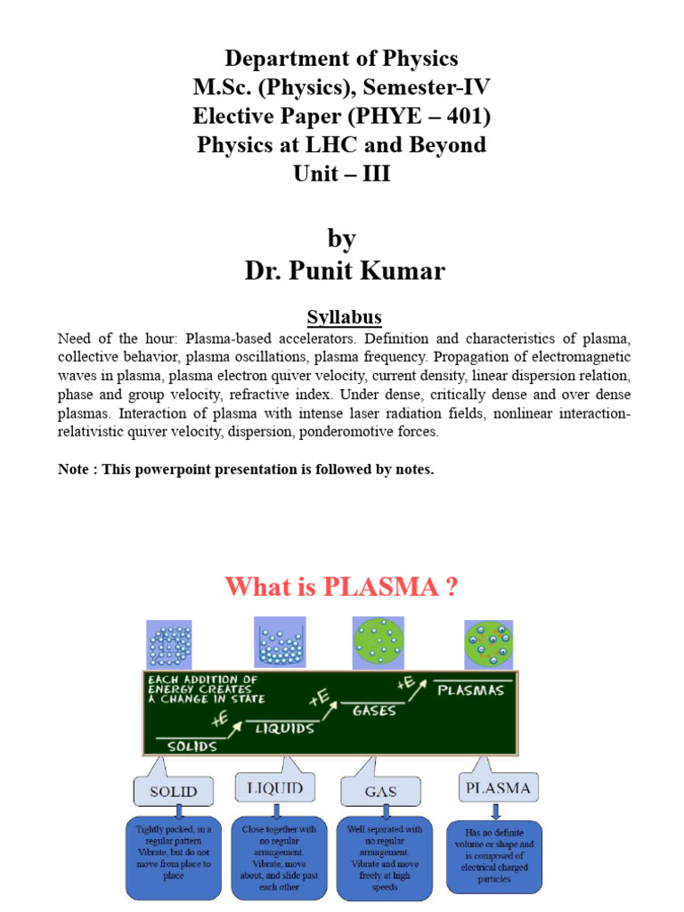 202003241126075007puneet Kumar Plasma | PDF | Plasma (Physics) | Fusion Power