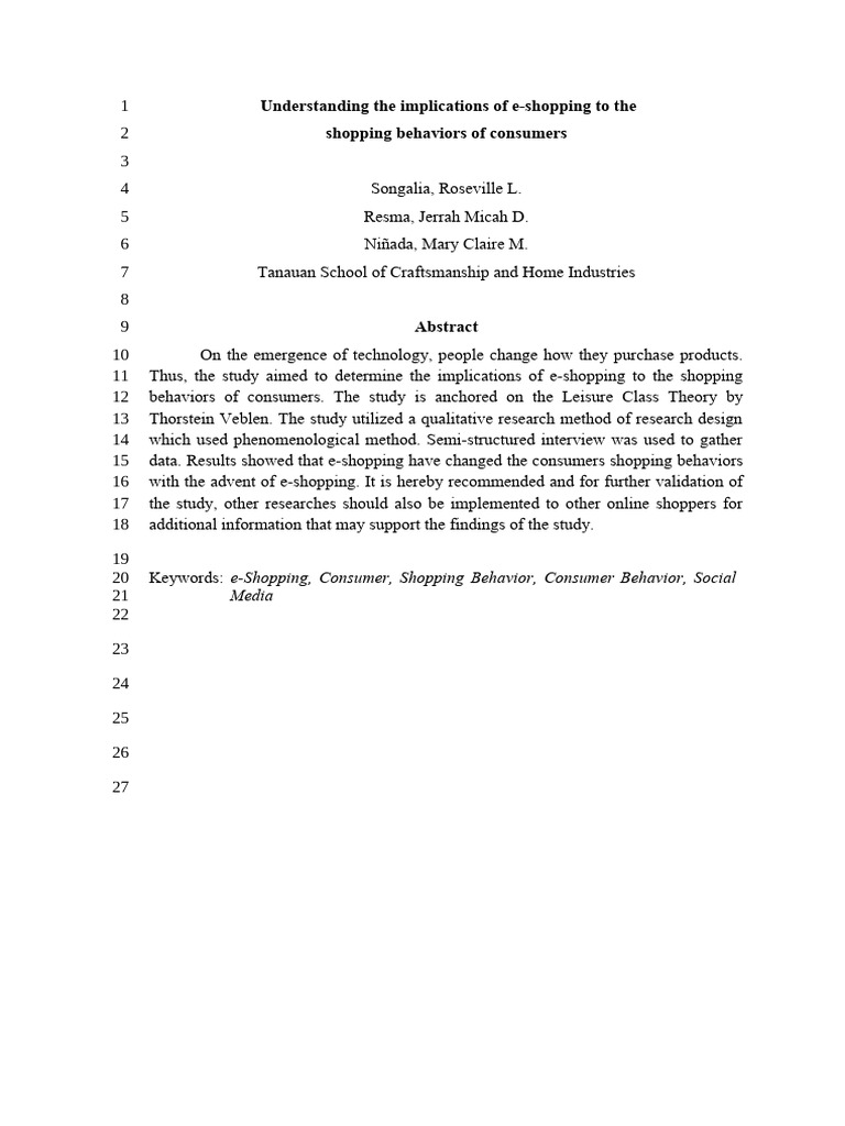 Rev. Chapter 1 5 I.I.I Finish 1 | PDF | Online Shopping | Behavior