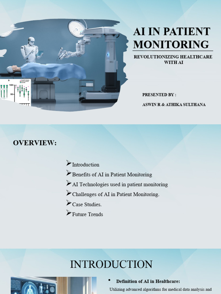 AI Transforming Patient Monitoring | PDF | Artificial Intelligence ...
