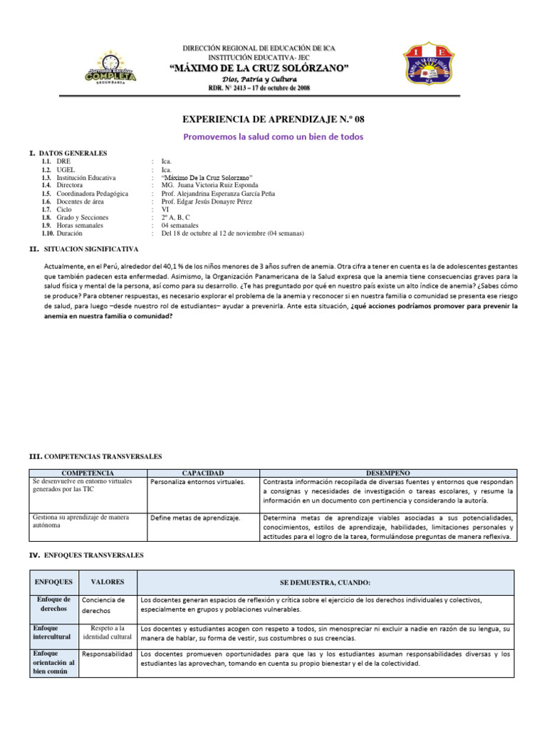 EDA 8 - Coord. - Matemática 2º | PDF | Probabilidad | Estadísticas