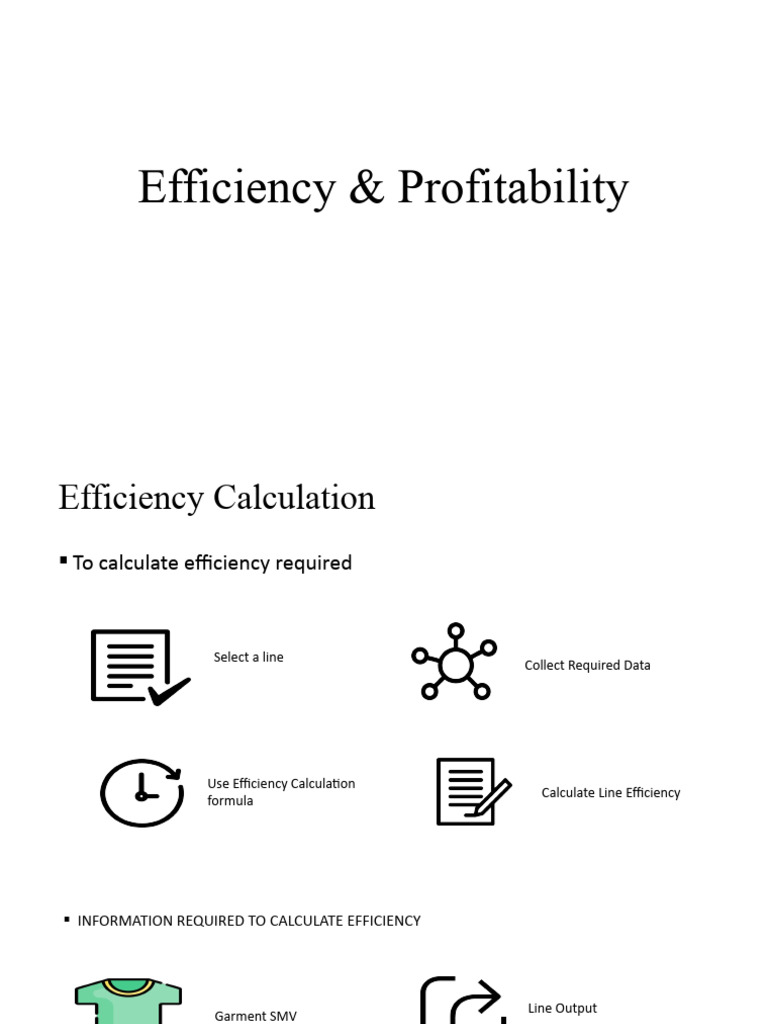 Efficiency & Profitability | PDF | Profit (Economics) | Investing
