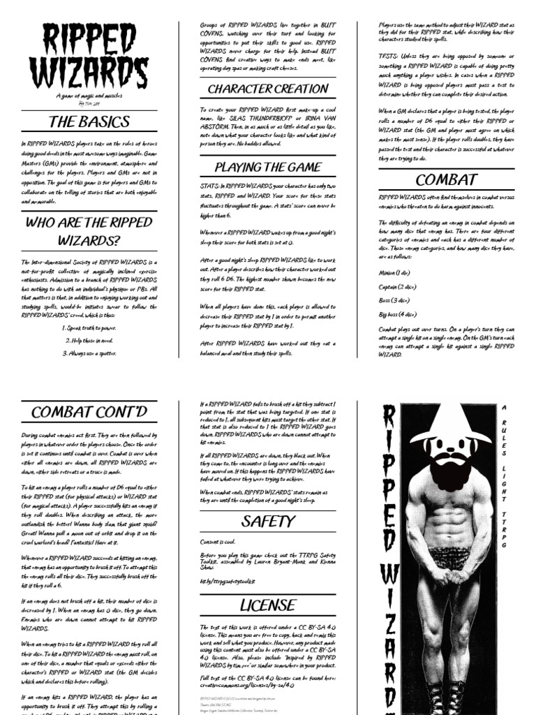 Ripped Wizards V 1.0 - A4 | PDF