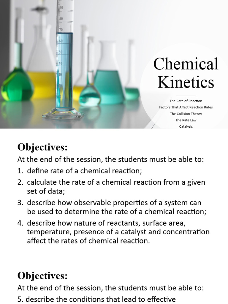 8 Rate of Reaction | PDF | Reaction Rate | Chemical Kinetics
