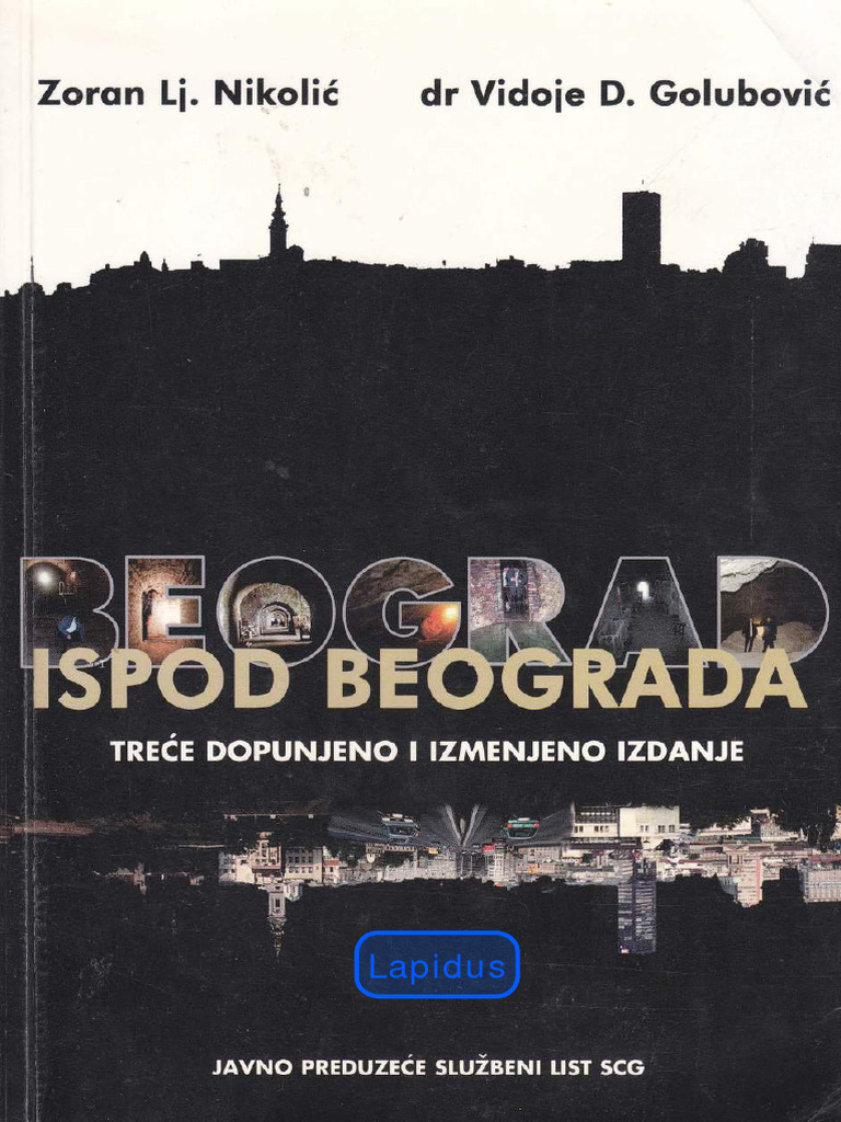 Zoran Lj. Nikolić, Dr. Vidoje D. Golubović - Beograd Ispod Beograda | PDF