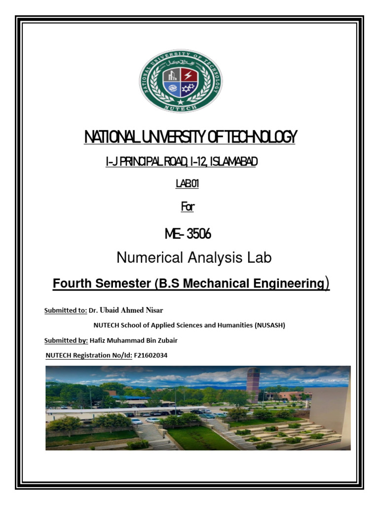 Bisection Method Lab Report | PDF