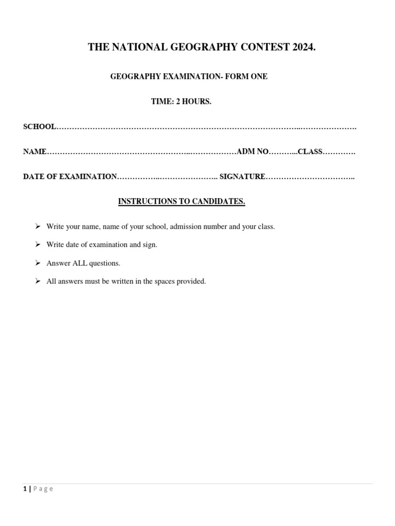 NGC Form One - Q | PDF | Natural Sciences | Earth Sciences