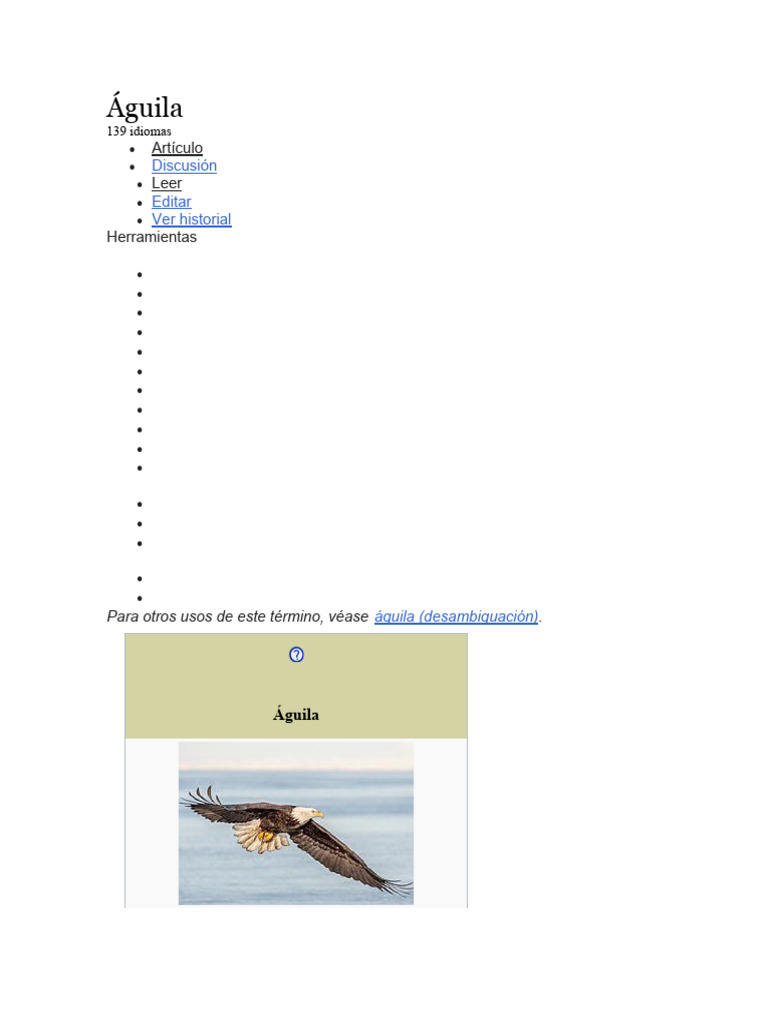 Águila | PDF | Águila | Aves de presa