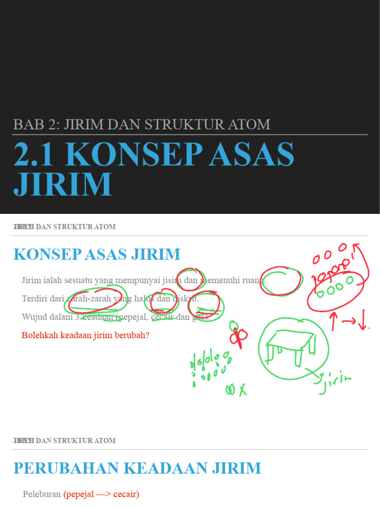 2.1 Konsep Asas Jirim | PDF