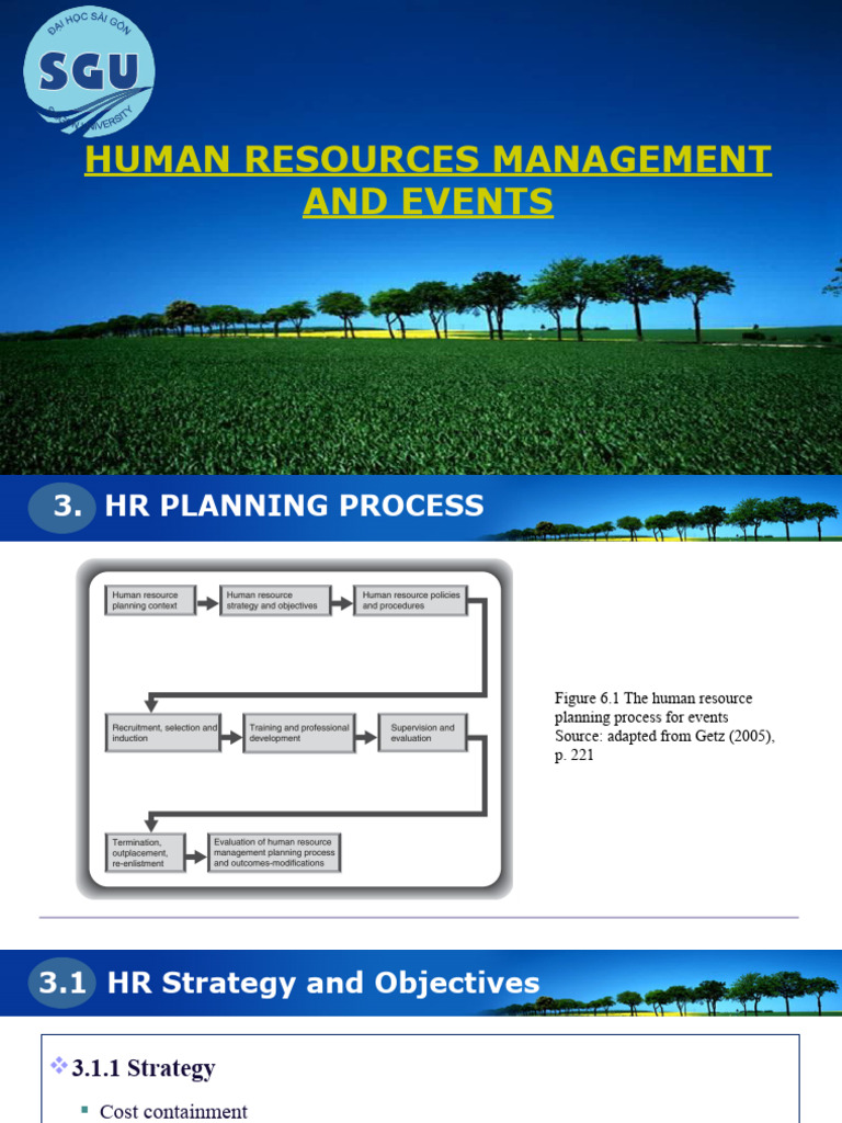 Review 3 - Chapter 8 - Human Resourse Management and Event | PDF ...
