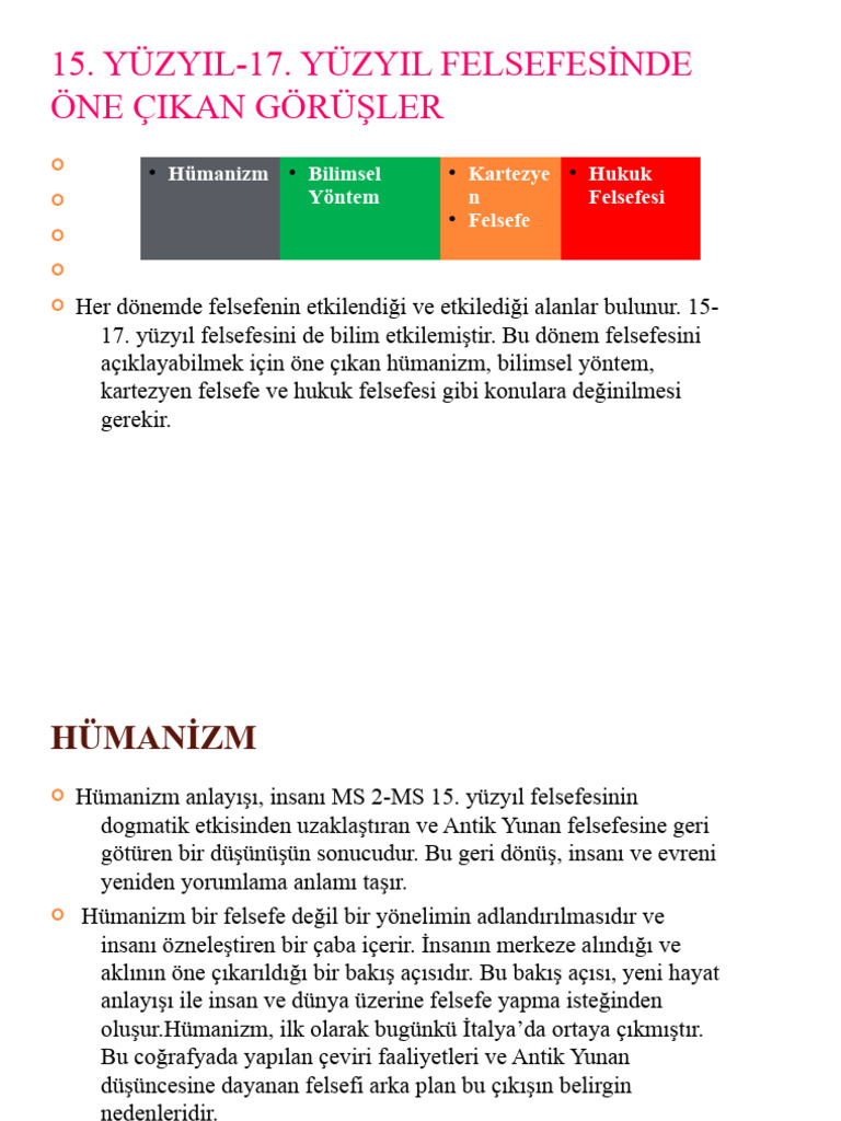 15.Yy-17.Yyfelsefesi 2 Kopyası2 | PDF
