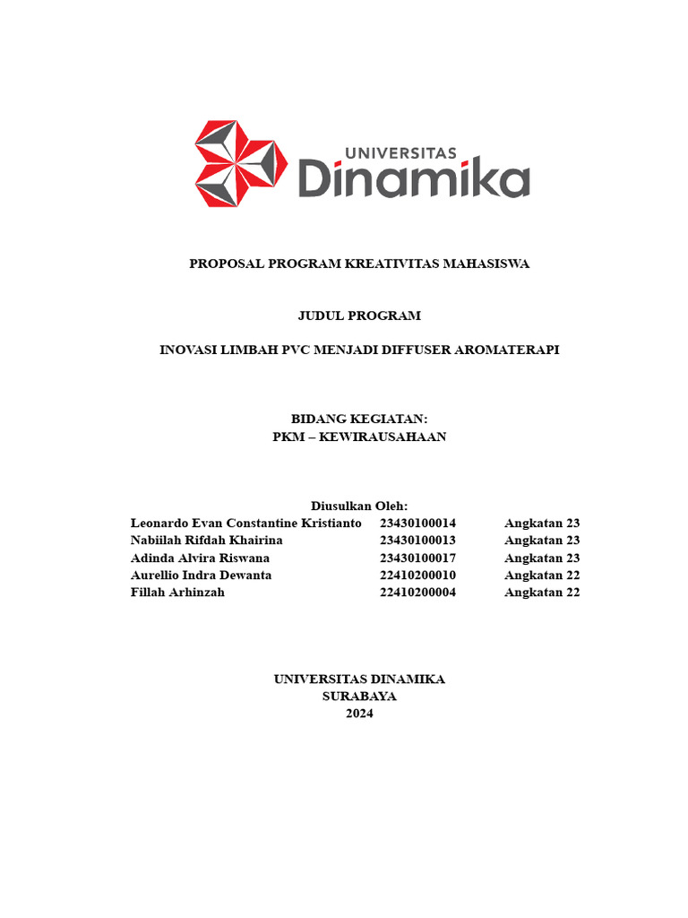 Salinan PKM-K 2024 (Revisi 3) | PDF