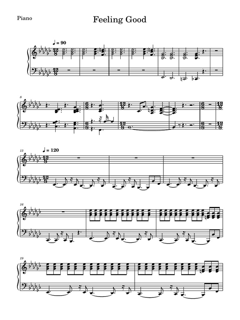 Feeling_good_Piano | PDF