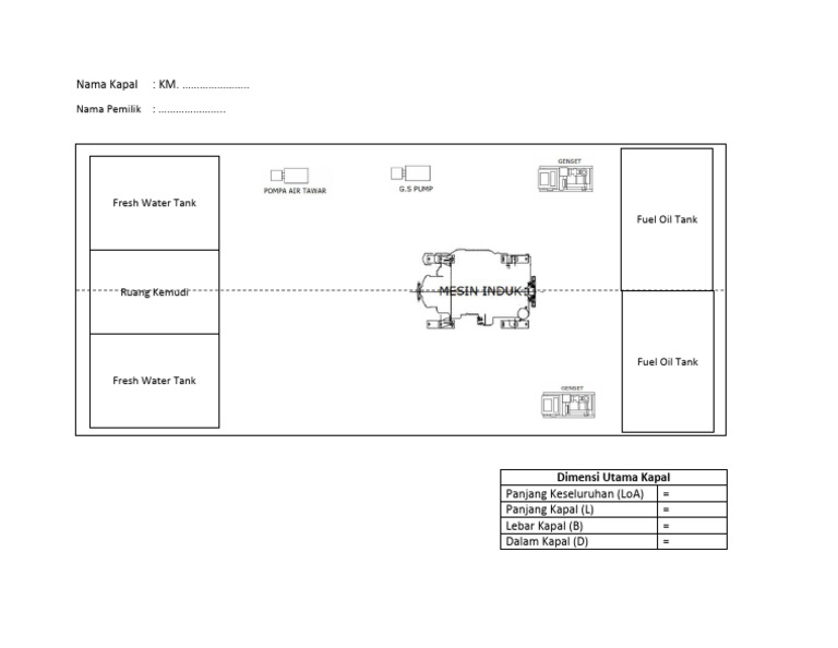 Contoh Engine Room Layout | PDF