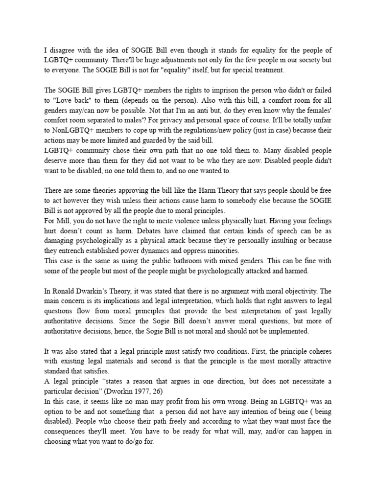 Sogie Bill | PDF | Social Psychology