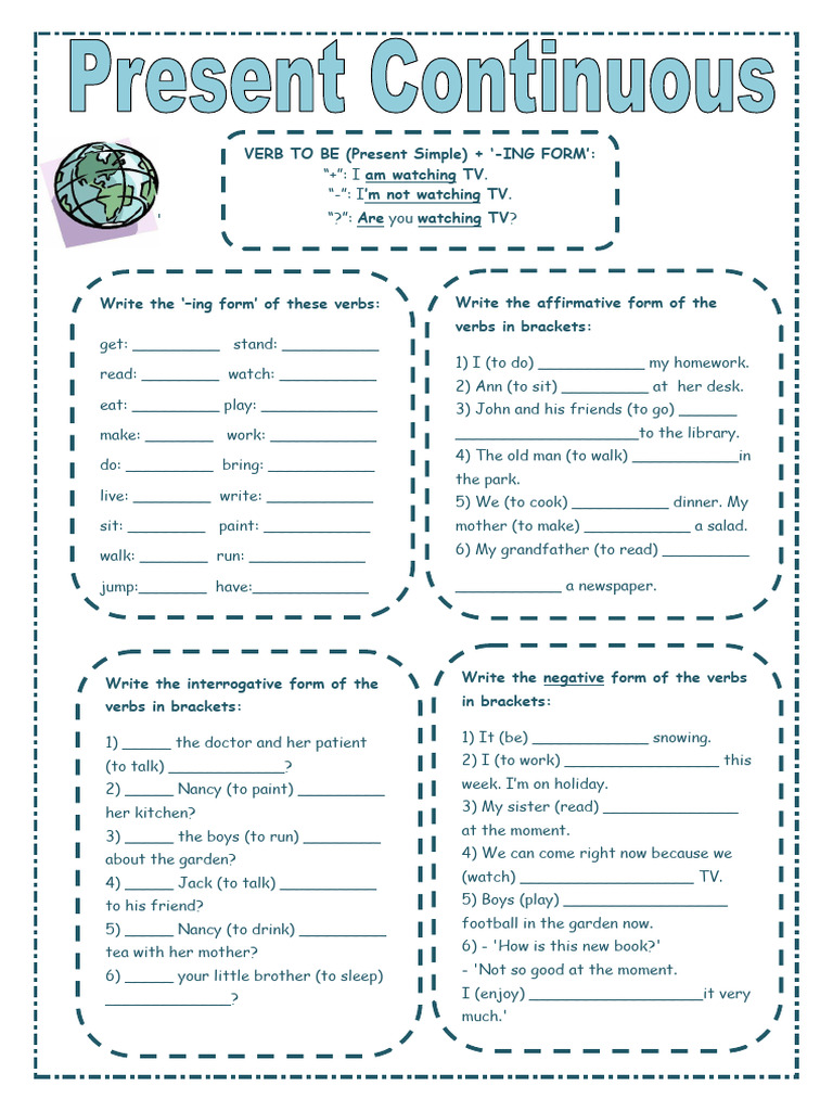 Present Continuous | PDF