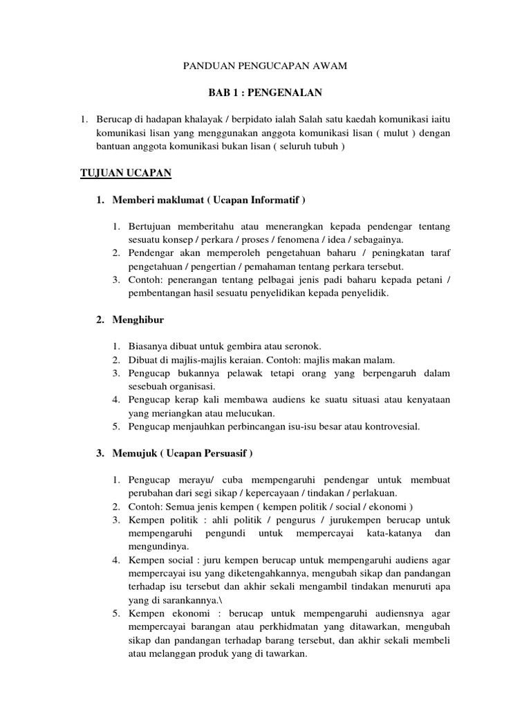 Panduan Pengucapan Awam | PDF | Karier & Perkembangan