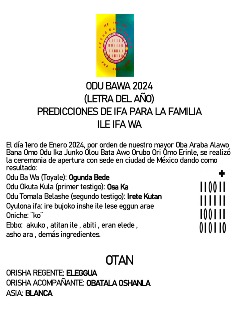 Odu Bawa 2024 | PDF